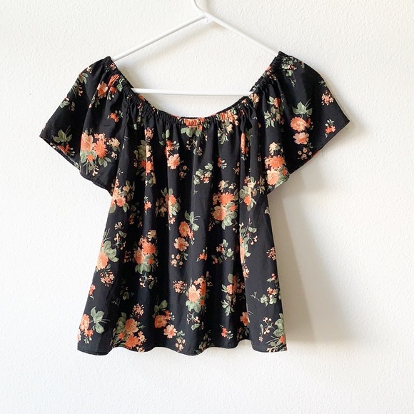 Saks Fifth Avenue | Tops | Off Shoulder Flower Print Blouse | Poshmark
